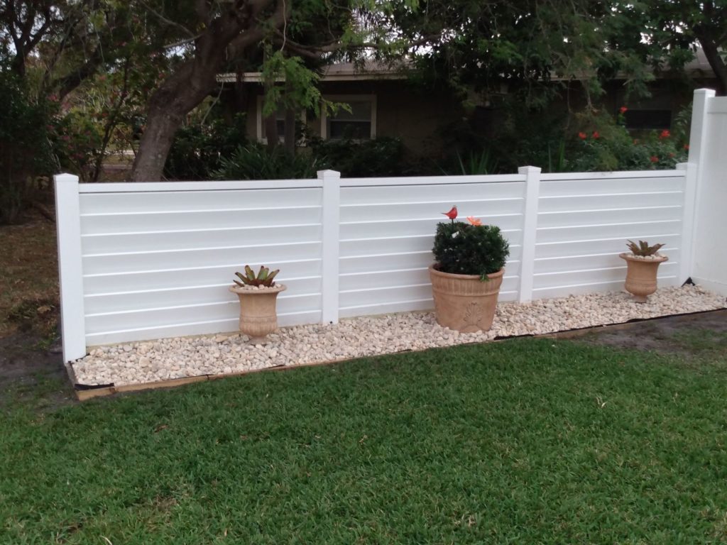 PVC & Vinyl Semi Privacy Fence Panels in South & Central FL
